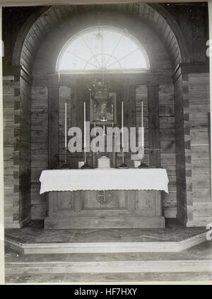 The image depicts religious services during World War II in 1942. It ...