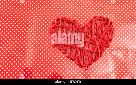 heart on a dotted background Stock Photo - Alamy