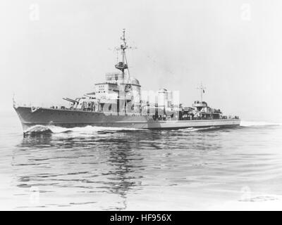 Captured German destroyer Z39 underway off Boston in August 1945 Stock ...