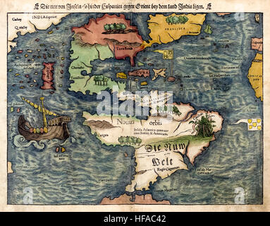Early 1500s world map Stock Photo - Alamy