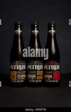 full range of petrus beers in a studio belgium beer Stock Photo - Alamy