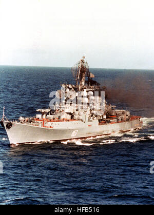 Soviet Kresta I class guided missile cruiser Vitse-Admiral Drozd is ...