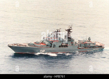 A port bow view of the Russian Pacific Fleet Vishnaya class ...