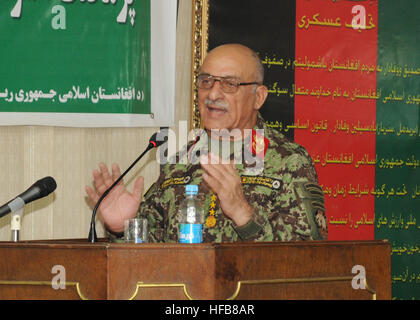 KABUL- Gen Sher Mohammad Karimi, Chief of General Staff for the ANA ...