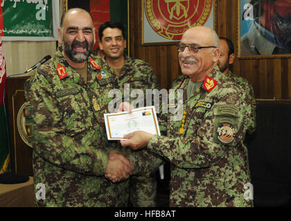 Kabul, Afghanistan (September 5, 2012) - Gen. Sher Mohammad Karimi, ANA ...