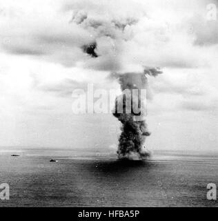 Yamato battleship explosion Stock Photo - Alamy