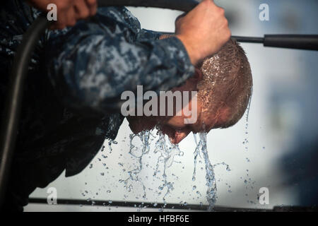 120105-N-PB383-541 ARABIAN SEA (Jan. 5, 2012) Seaman Zachary Redford ...