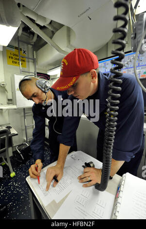 Aboard USS Jason Dunham (DDG 109), crew members conduct nonlethal ...