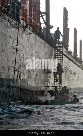 A member of Light Helicopter Anti-submarine Squadron 44 (HSL-44 ...
