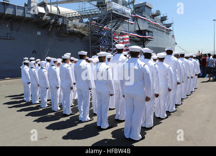 amphibious transport dock ship, decommissioning ceremony, Sailors, san ...