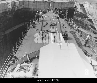 Forecastle of German destroyer Z39 at the Boston Navy Yard in August ...