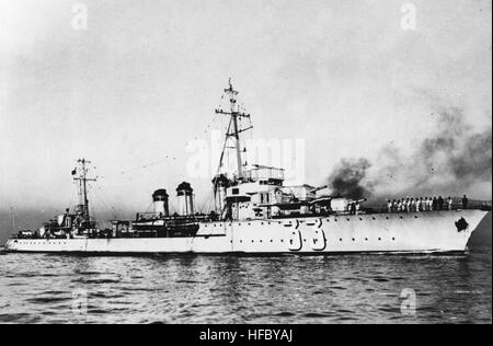 French Bourrasque-class destroyer off Toulon in the late 1930s Stock Photo - Alamy