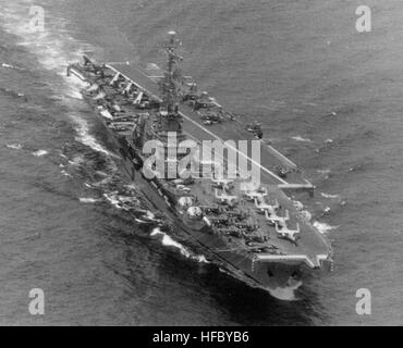 French carrier Foch (R99) in the Med 1973 Stock Photo - Alamy