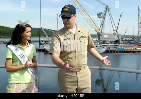 Hannah Kiefer on USS Virginia Stock Photo - Alamy