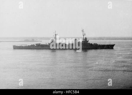 Italian training cruiser Raimondo Montecuccoli (C552) off Philadelphia ...