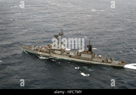 Greek destroyer Kanaris (D-212) underway in the Mediterranean Sea on 1 ...