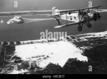 The Martin T4M-1, a torpedo bomber used by the U.S. Navy, is seen here ...