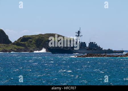 APRA HARBOR, Guam (March 5, 2016) – An aerial view from above U.S ...