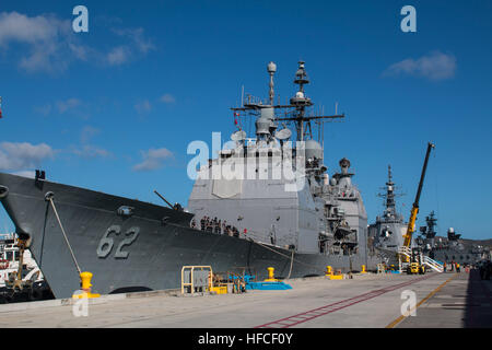 APRA HARBOR, Guam (March 5, 2016) – An aerial view from above U.S ...