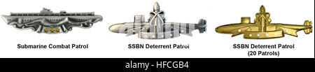 The Navy Submarine Warfare Insignia represents qualification in ...