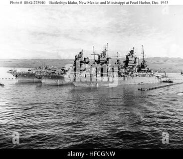 New Mexico class battleships Stock Photo - Alamy