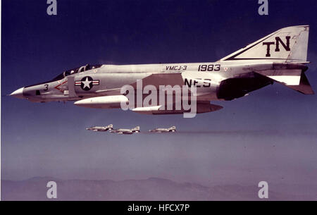 RF-4B Phantoms of VMCJ-3 in flight c1970 Stock Photo - Alamy