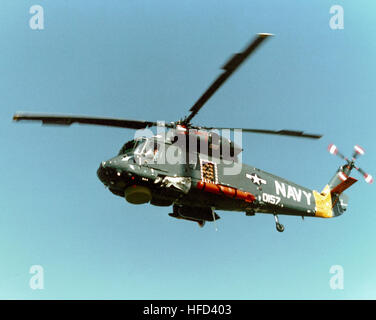 A left underside view of an SH-2F Light Airborne Multi-Purpose System ...