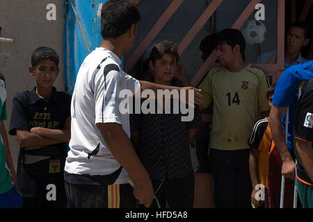 The Qarmat Ali District in Basra, Iraq, on June 3. Soldiers Patrol ...