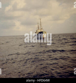 Soviet intelligence gathering trawler Gidrofon, a photo from aboard USS ...