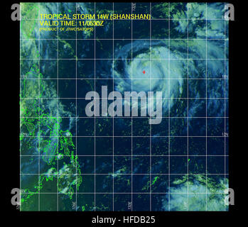 Tropical Storm 14W (Shanshan) 2006-09-17 17-30 Stock Photo - Alamy