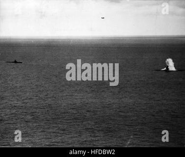 U-977 is torpedoed in a test by USS Atule off Cape Cod Stock Photo - Alamy