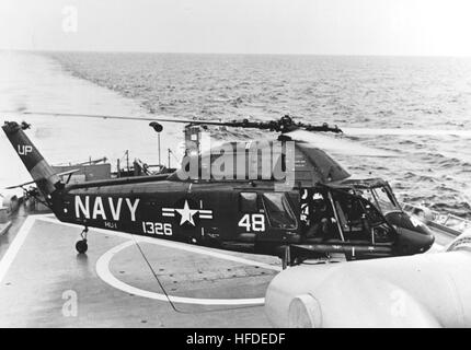 UH-2B of HU-1 on USS Chicago (CG-11) in August 1965 Stock Photo - Alamy