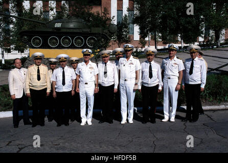 Admiral Charles R. Larson, left, Commander in CHIEF, US Pacific Fleet ...