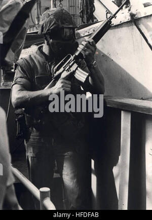 US Marines boarding SS Mayaguez Stock Photo - Alamy