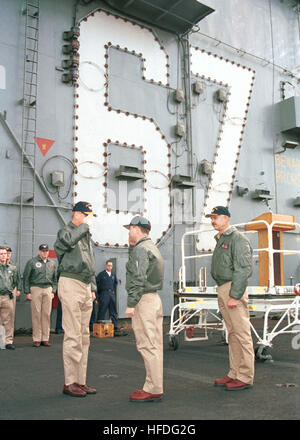 US Navy Commander, Kennedy Carrier Strike Group, Rear Adm. Donald ...