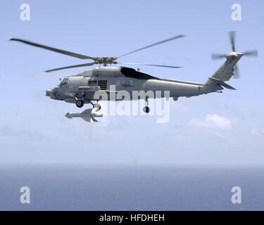 Us Navy Armed With An Agm 119 Penguin Anti Ship Missile A Sh 60b Sea Hawk Assigned To The