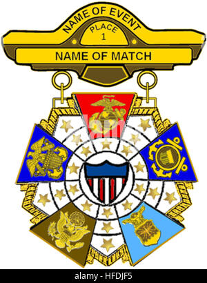 Illustration of the US Military Interservice Competition Badge ...
