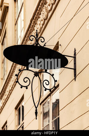Image of ornate building street sign Stock Photo - Alamy