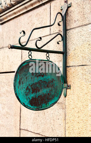 Vintage Metal Sign on Exterior Wall of Small Local Business - Decor ...