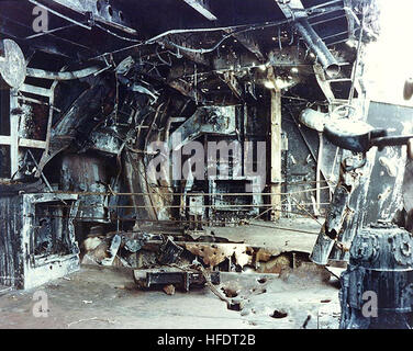 Bomb damage on USS Enterprise (CV-6) in August 1942 Stock Photo - Alamy