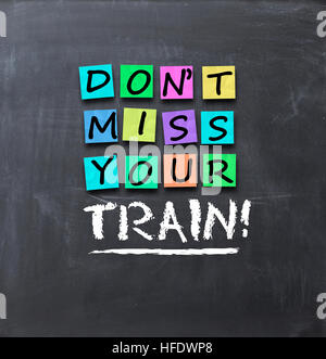 Colorful sticky notes on blackboard, simple mind map with questions ...