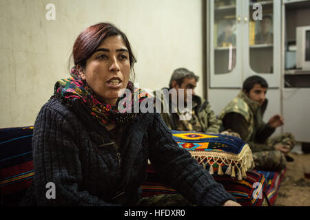 Going to Raqqa - 23/12/2016 - Syria - SYRIA ROJAVA / Portrait of Rojda ...
