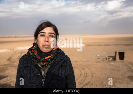 Going to Raqqa - 23/12/2016 - Syria - SYRIA ROJAVA / Portrait of Rojda ...