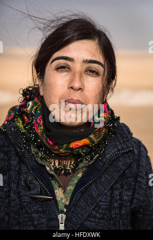 Going to Raqqa - 23/12/2016 - Syria - SYRIA ROJAVA / Portrait of Rojda ...