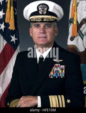 US Navy Adm. John B. Nathman, a native of San Antonio, Texas, is piped ...