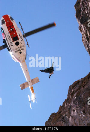 A member of the Naval Air Station Fallon, Nevada, Search and Rescue ...