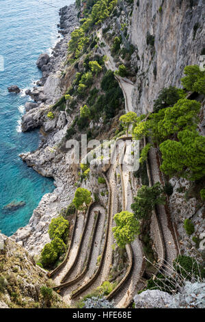 Via Krupp is a historic switchback paved footpath on the island of ...