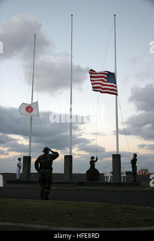Member of U.S. Forces Japan salute a change of command ceremony at ...