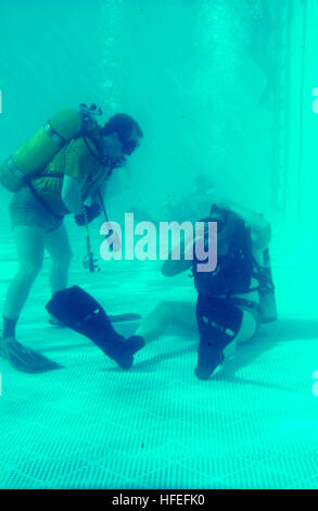 Scuba students at the Naval Diving and Salvage Training Center undergo ...