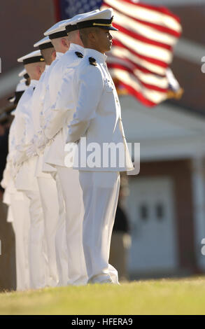 US Navy Officer Candidates stand at parade rest Stock Photo - Alamy
